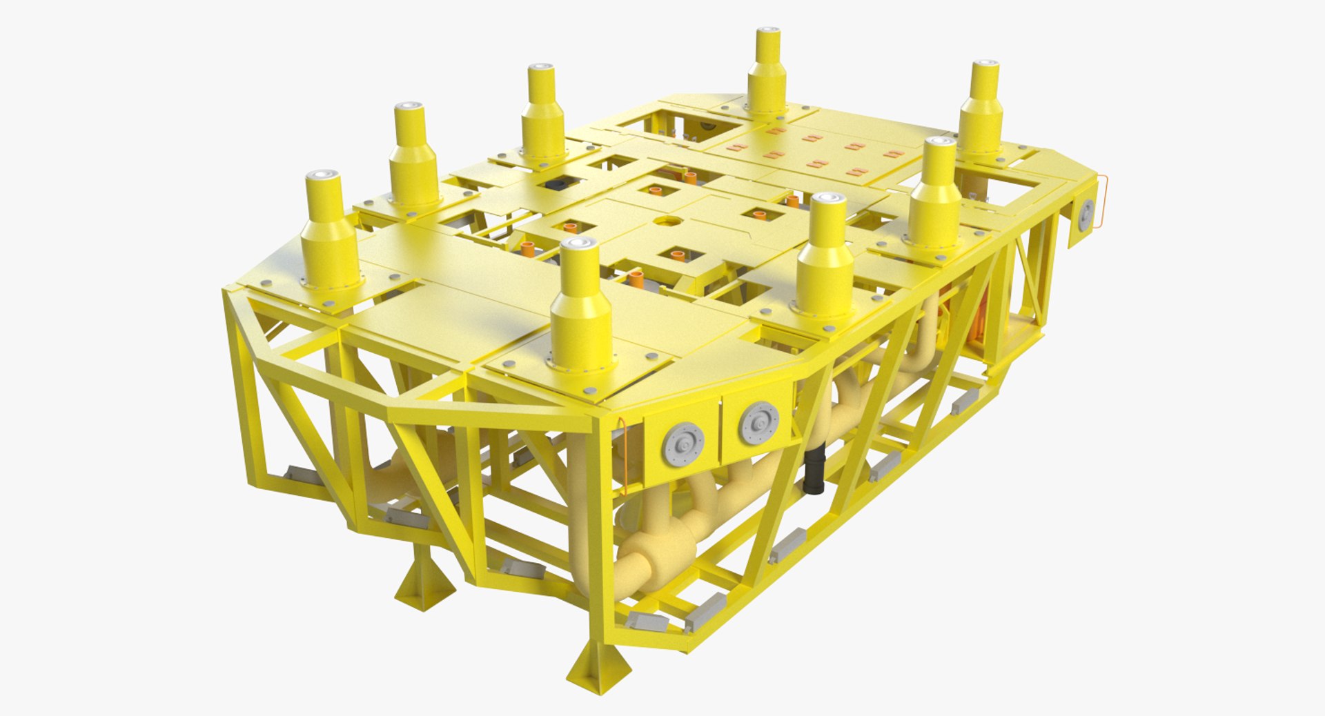 3d Model Subsea Template Manifold