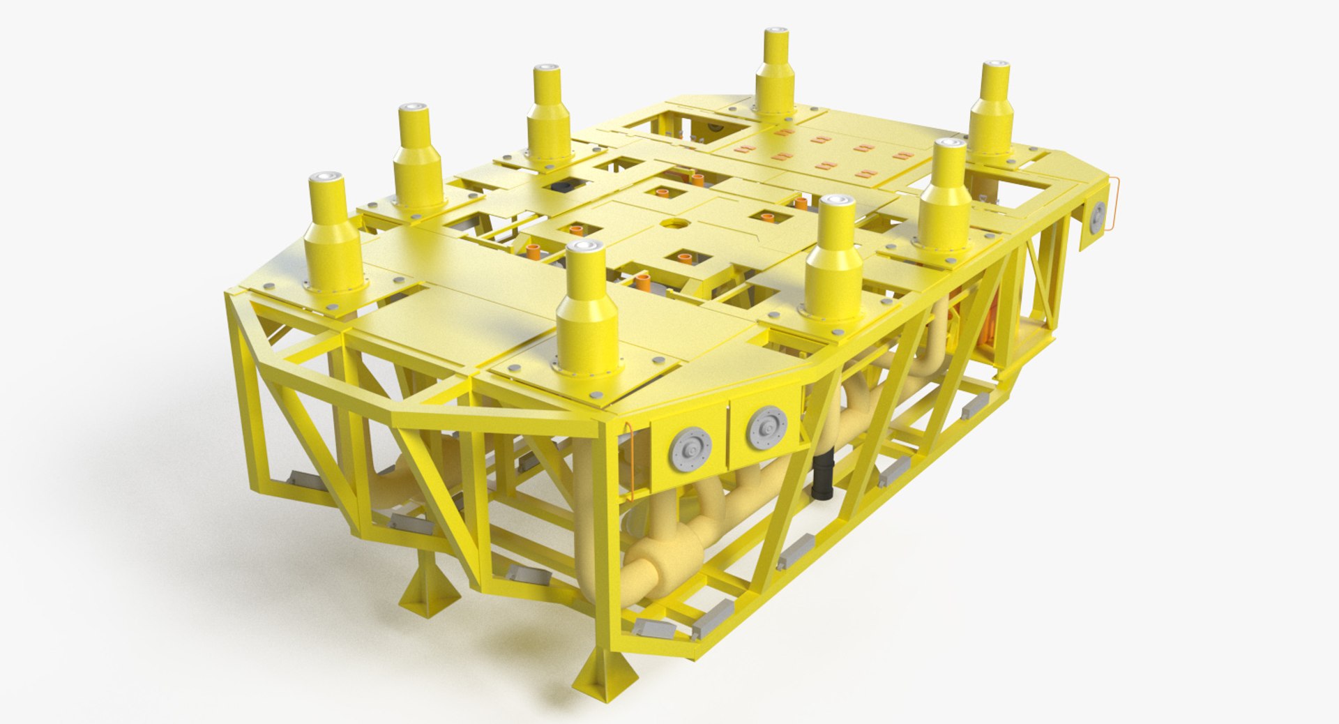 3d Model Subsea Template Manifold