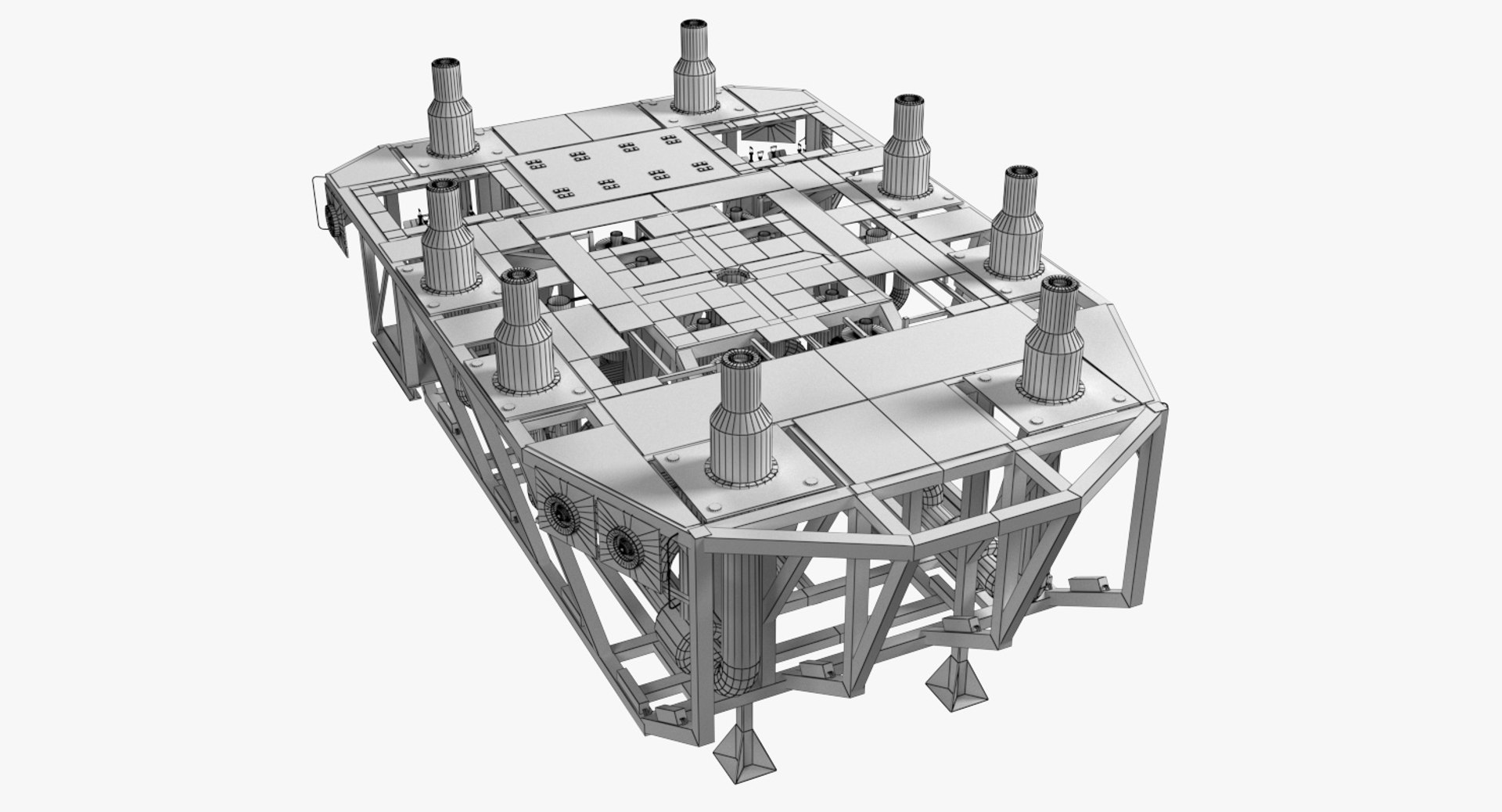 3d Model Subsea Template Manifold