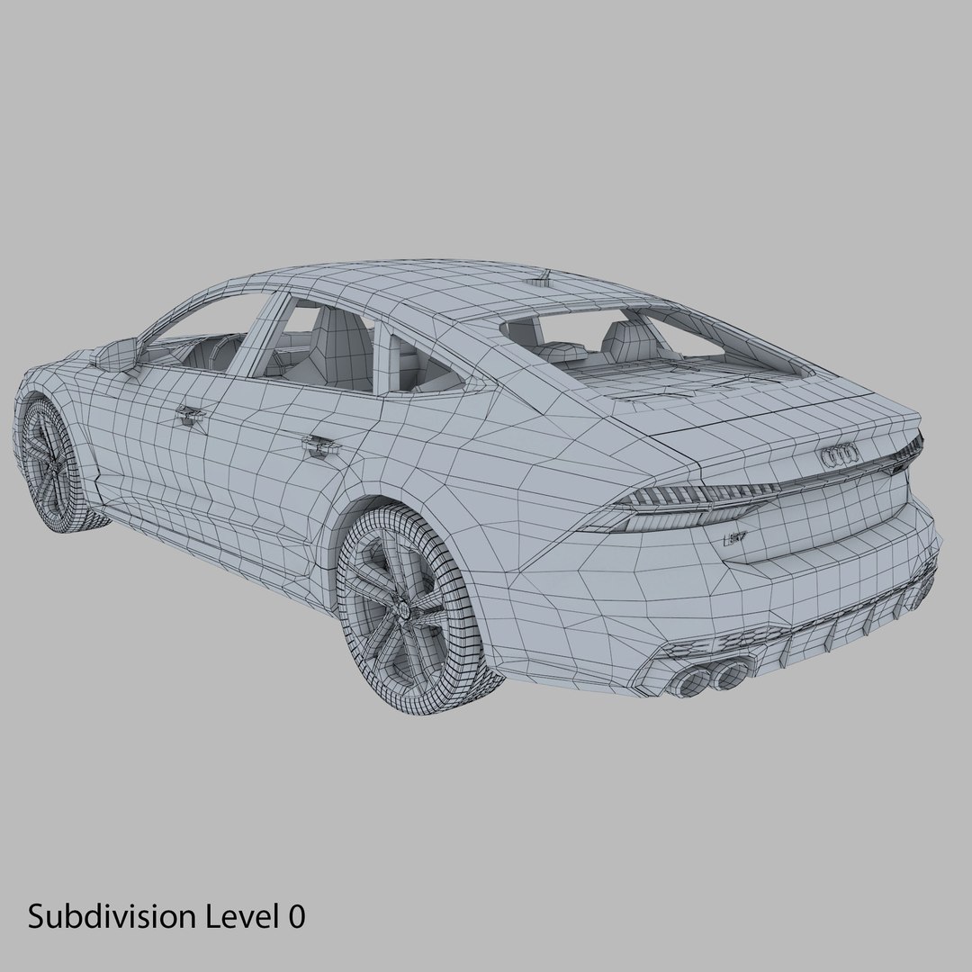 Audi S7 Sportback TDI 2020 3D model - TurboSquid 1964632