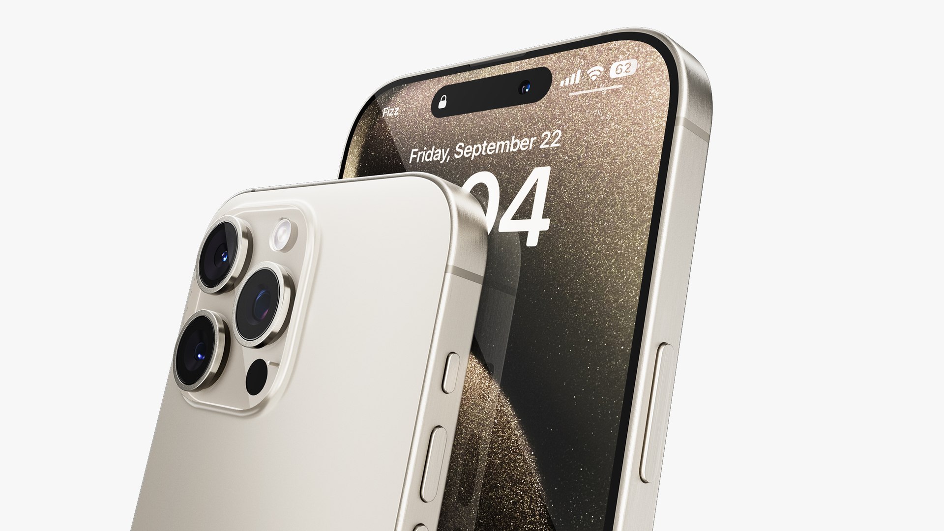 IPhone 15 Pro Max Natural Titanium Model - TurboSquid 2133405