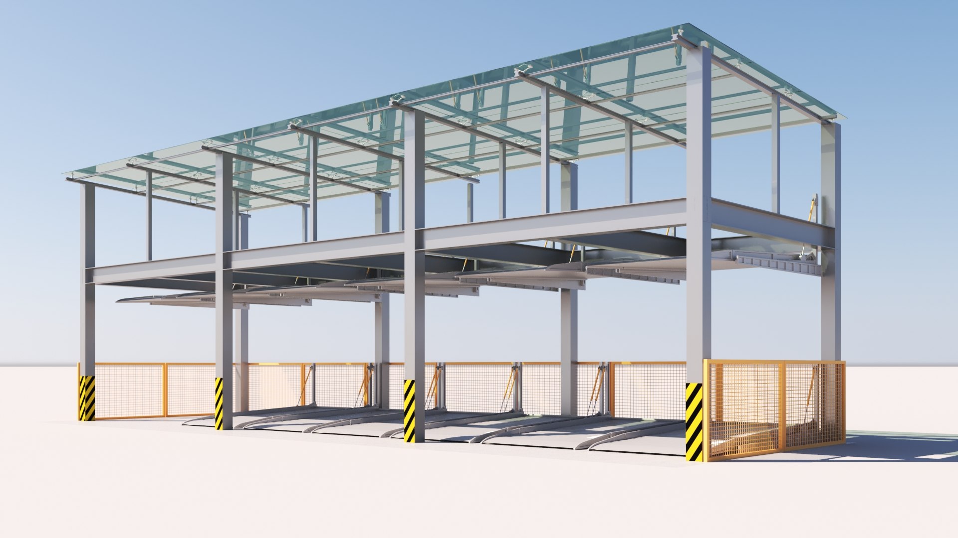 modelo 3d Multistorey car parking building 3 - TurboSquid 2110678