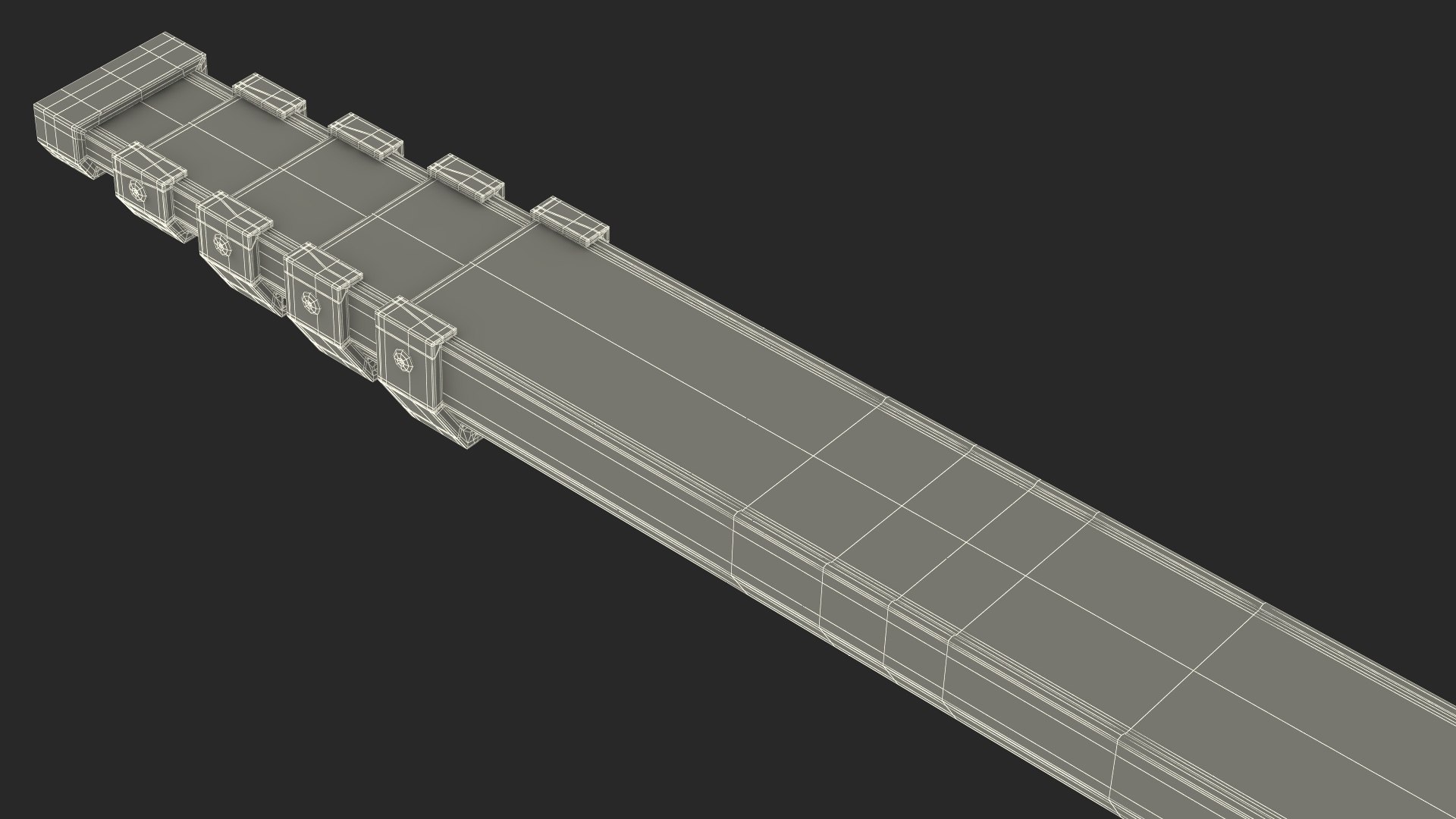 Levelling Telescopic Rail 3D model - TurboSquid 2079643