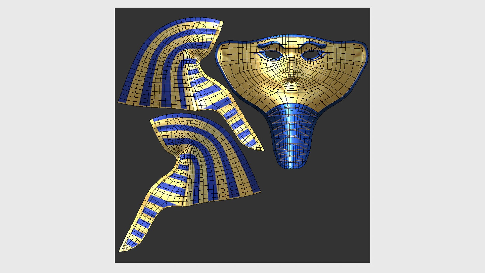 Amun Mask A01 - Egyptian Gods Character Clothing Model - TurboSquid 2238669