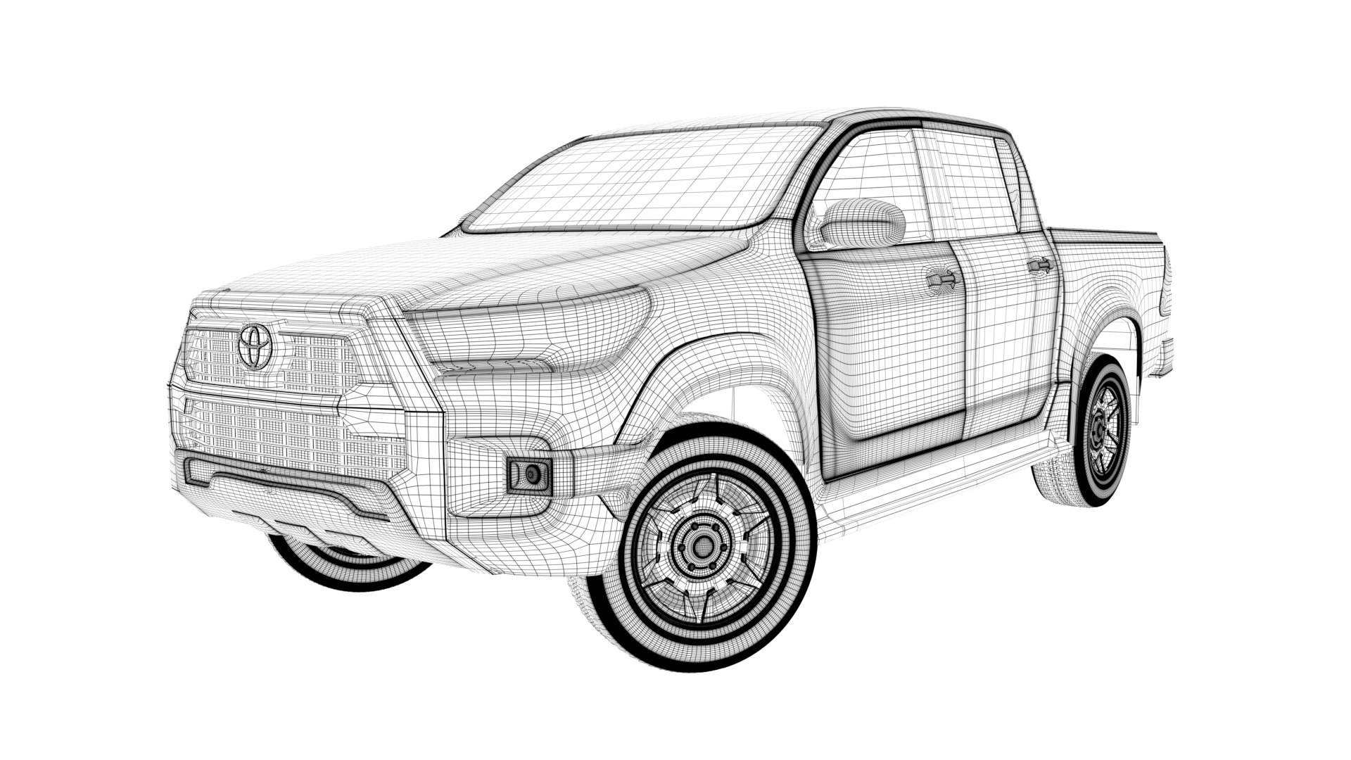Toyota Revo Pickup Truck 3D - TurboSquid 2271200