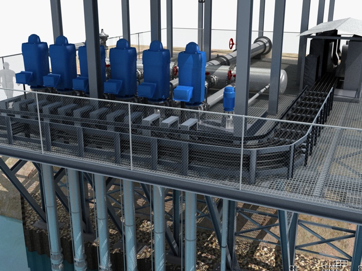3D Agricultural Pumping Station Model - TurboSquid 1535790