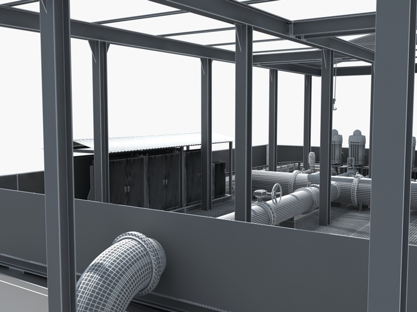 3D agricultural pumping station model - TurboSquid 1535790