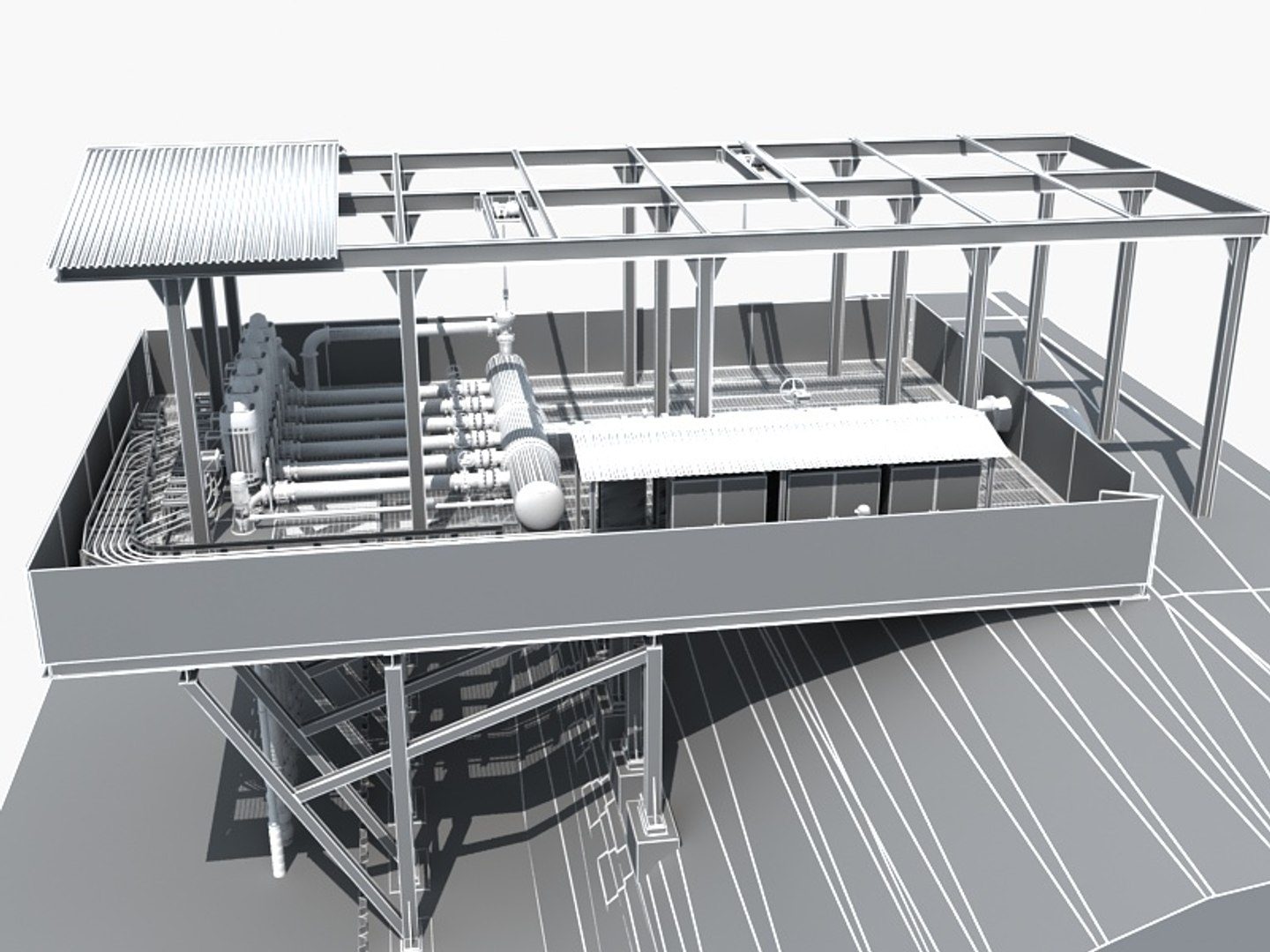 3D Agricultural Pumping Station Model - TurboSquid 1535790