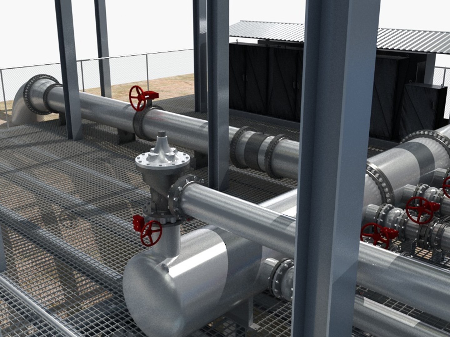 3D Agricultural Pumping Station Model - TurboSquid 1535790