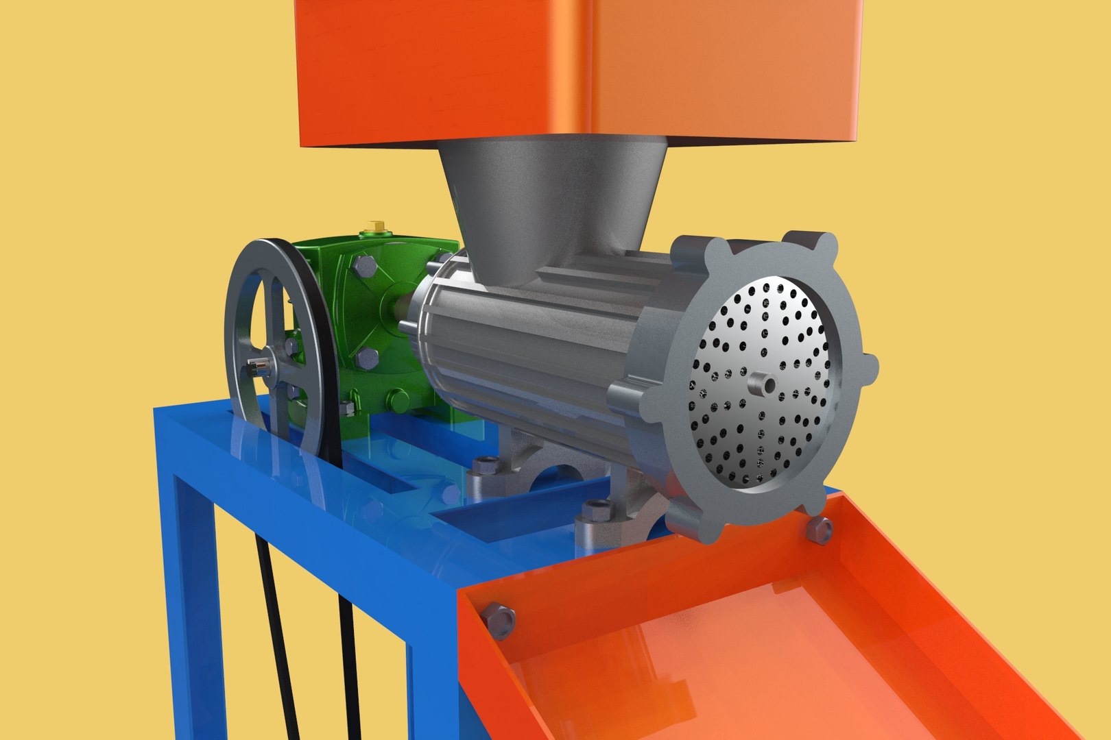 ELECTRIC MEAT GRINDER MACHINE SAUSAGE MAKER FOOD MINCER 3D Model ...