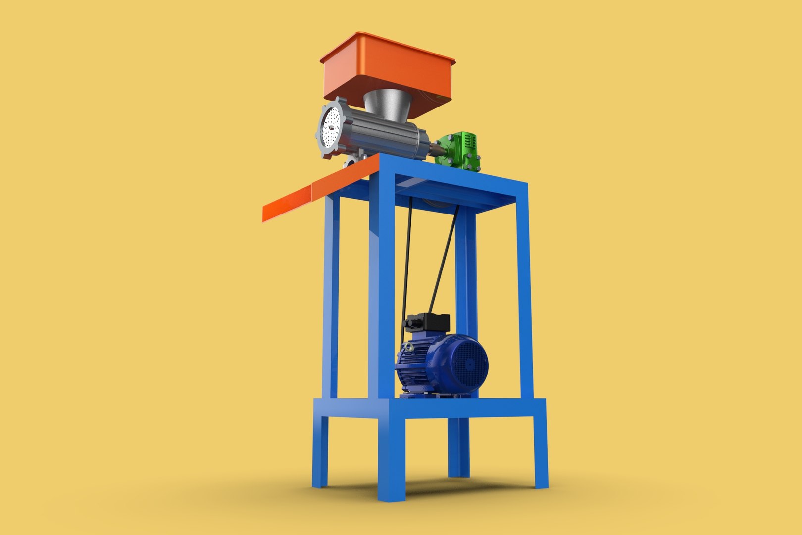 ELECTRIC MEAT GRINDER MACHINE SAUSAGE MAKER FOOD MINCER 3D Model ...