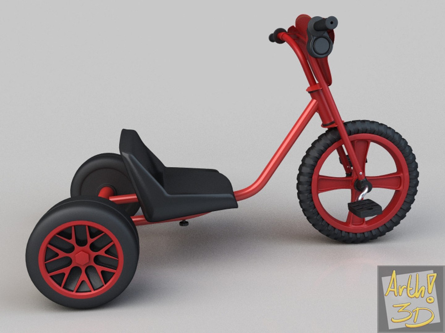 3d motorcycle toy model