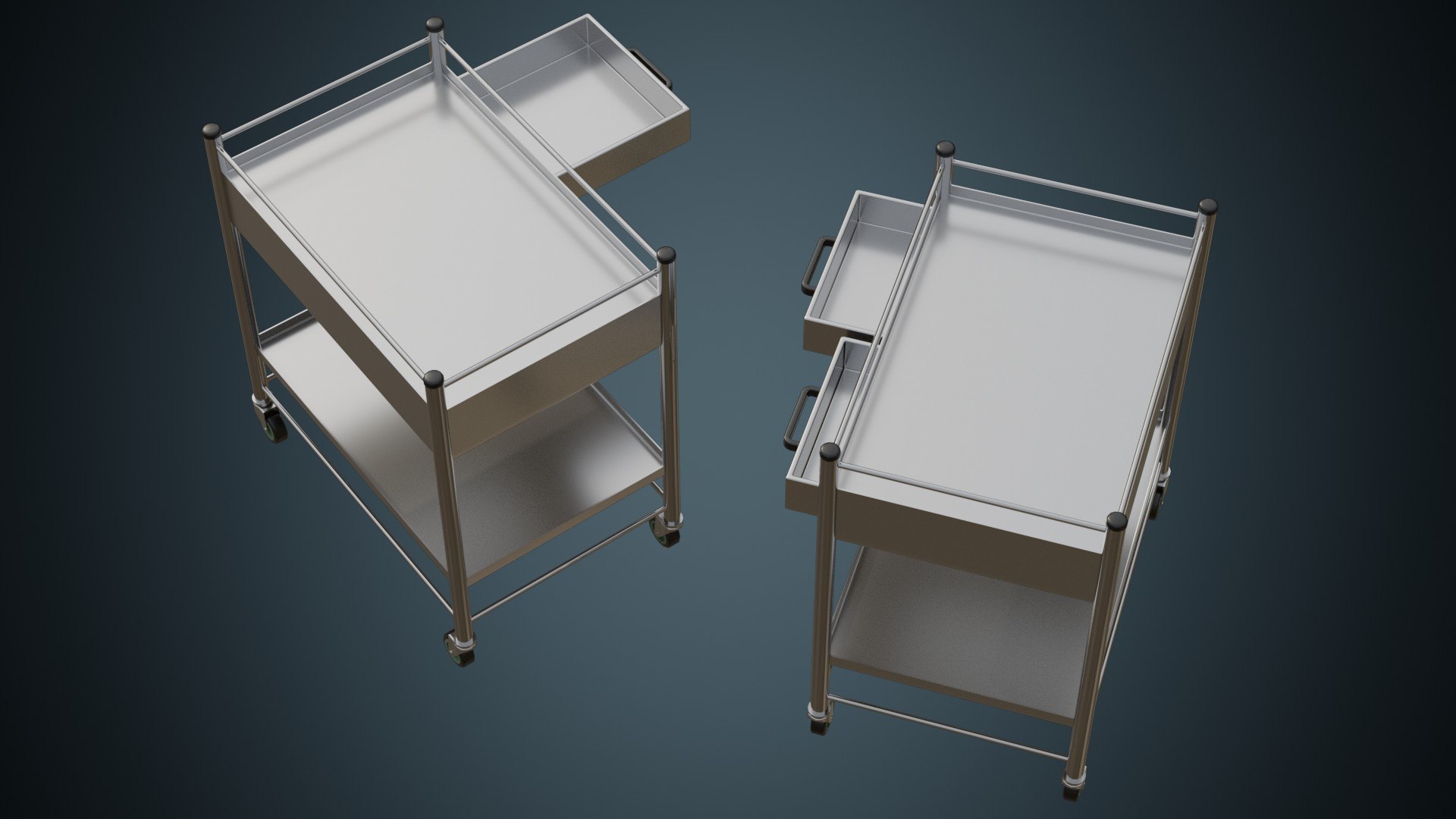 3D Medical Supply Cart 4 Basic - TurboSquid 2142276