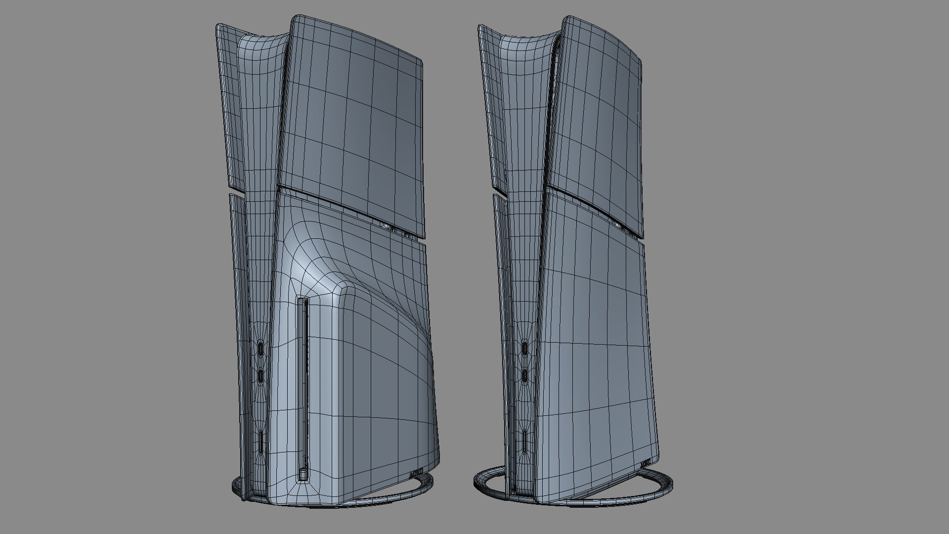 Sony Playstation 5 Slim Digital Edition And Disk Console 3D Model ...