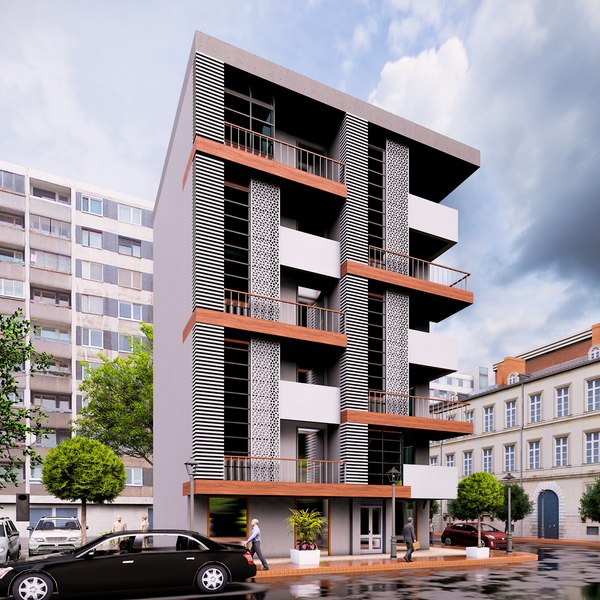 Residential modern 3D - TurboSquid 1712339