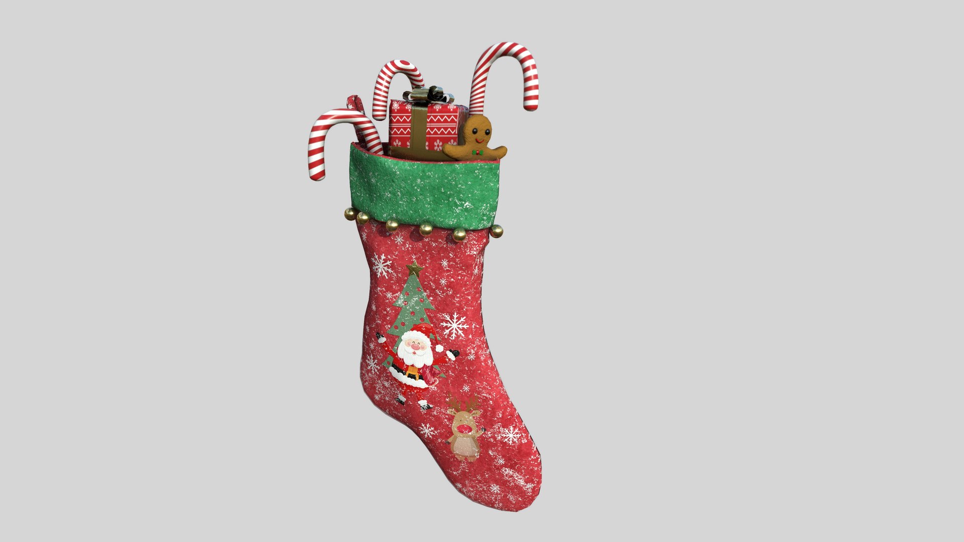 Christmas Stocking 2 Model - TurboSquid 1982626