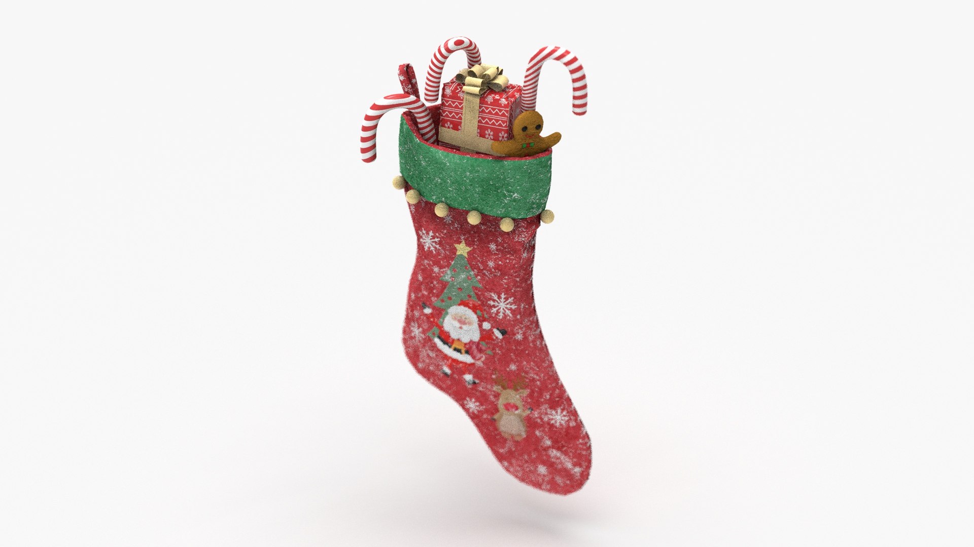 Christmas Stocking 2 Model - TurboSquid 1982626