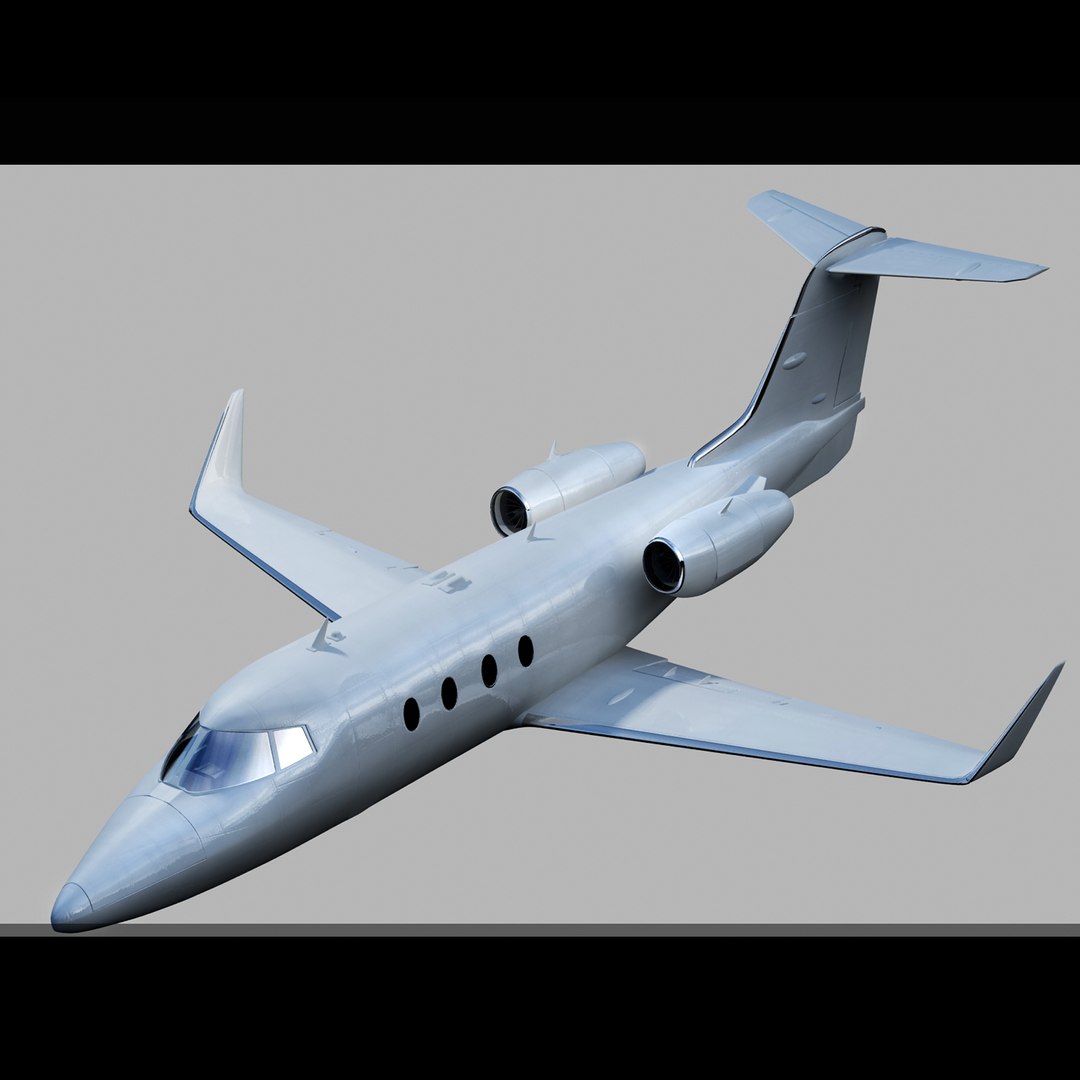 3dsmax Jet Bombardier Learjet