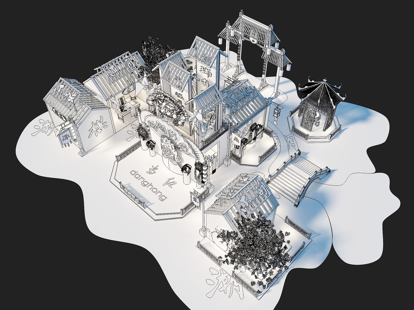 New Chinese China-Chic Art Installation Festival New Year Exhibition ...