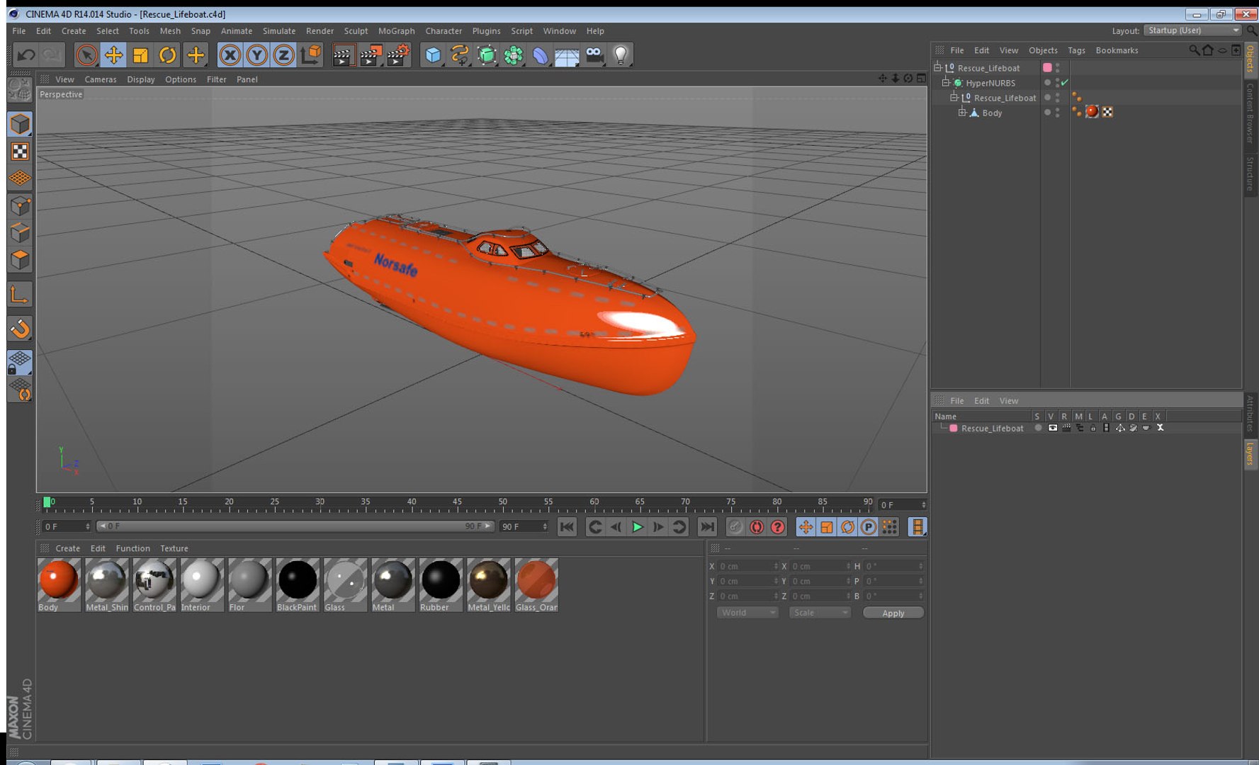 Rescue lifeboat life 3D - TurboSquid 1366968