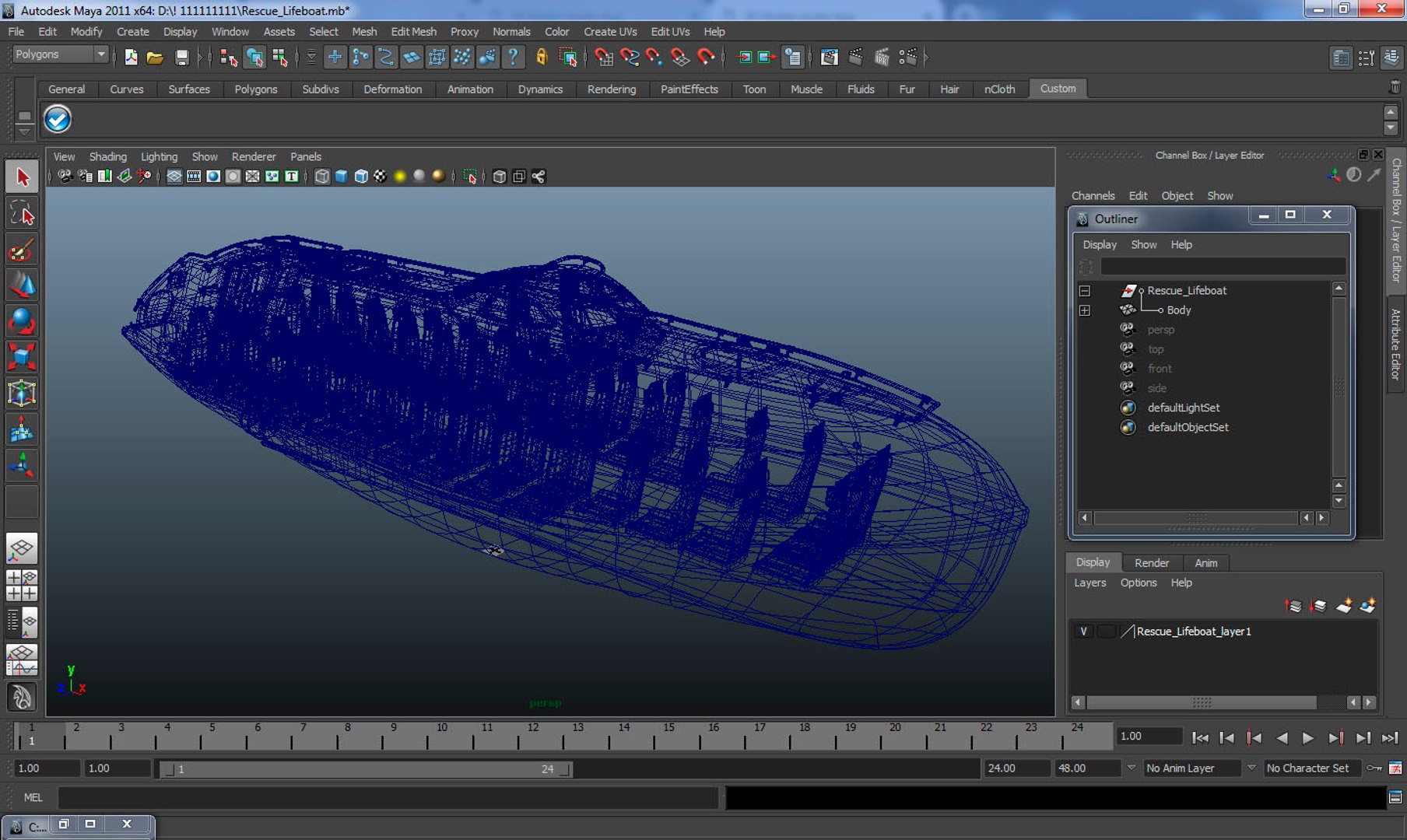 Rescue lifeboat life 3D - TurboSquid 1366968