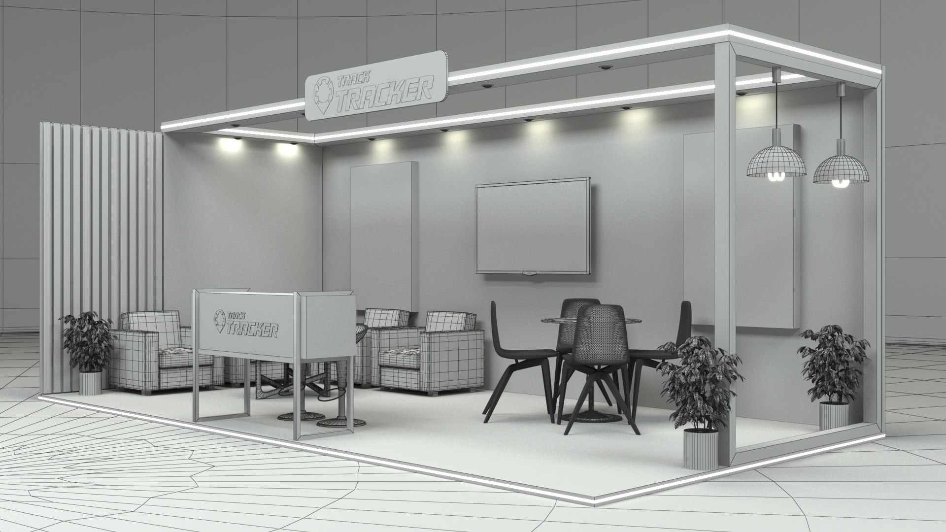 3D Exhibition Stand Stall Model - TurboSquid 2203198