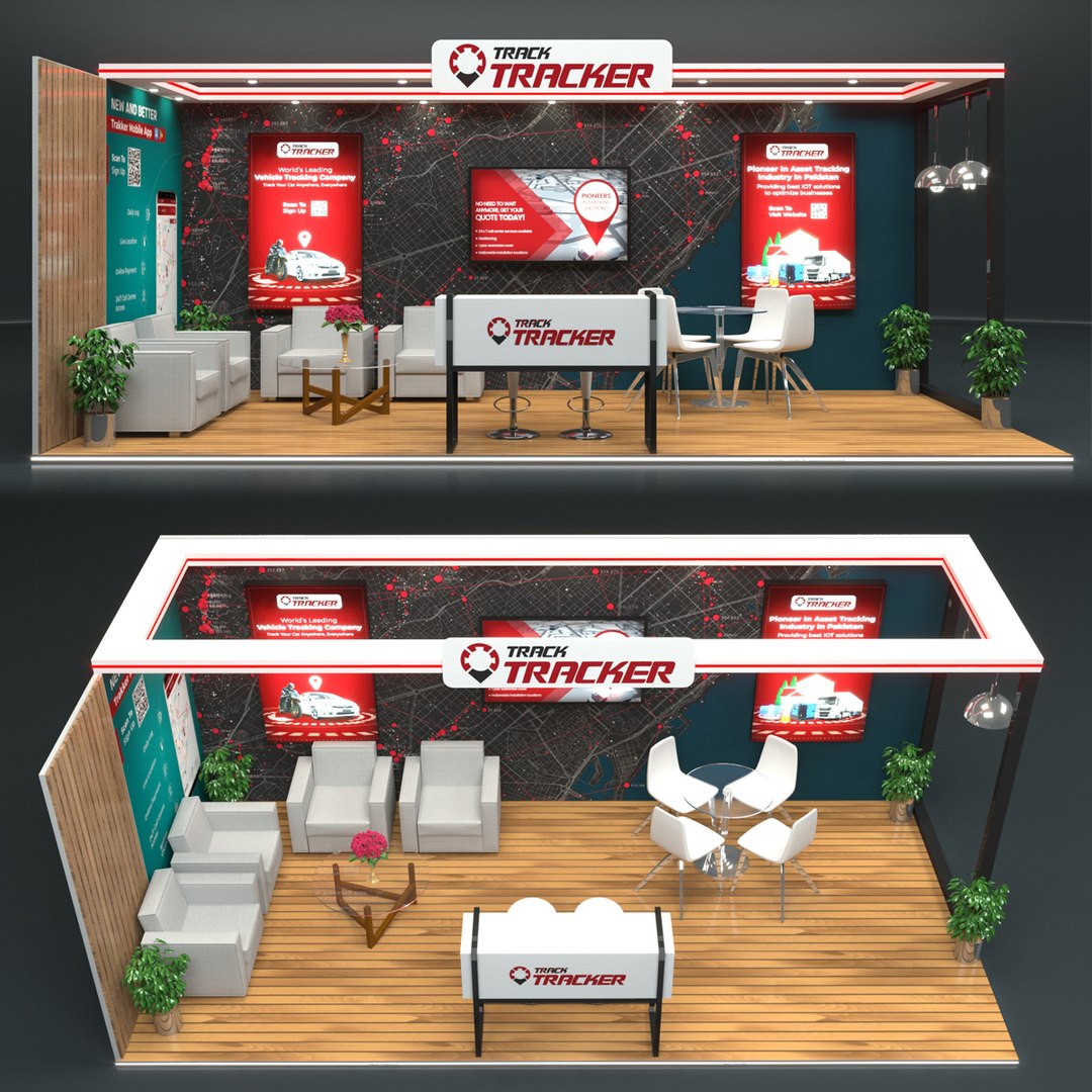3D Exhibition Stand Stall Model - TurboSquid 2203198