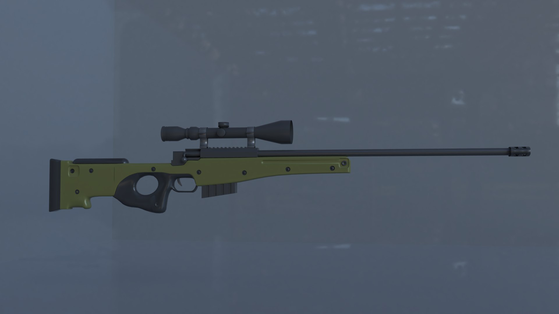 Accuracy International Awm Sniper Rifle 3D Model - TurboSquid 1386281