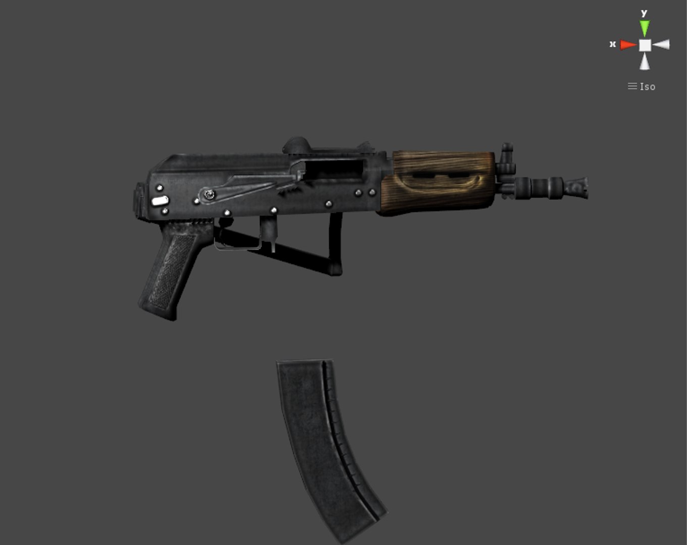 3ds max gun: ak-74: