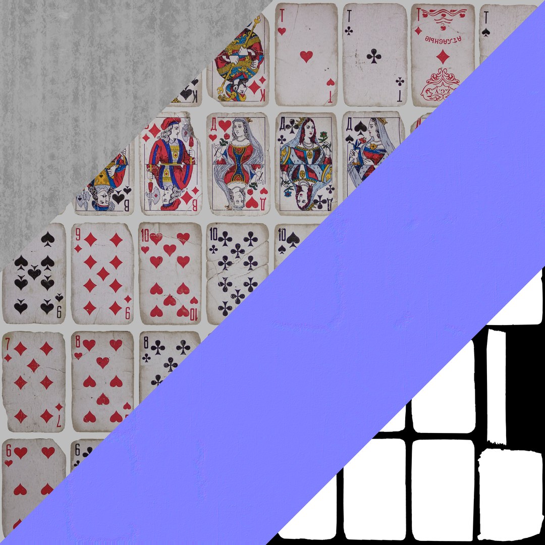 3D Old Playing Cards Model - TurboSquid 1595989