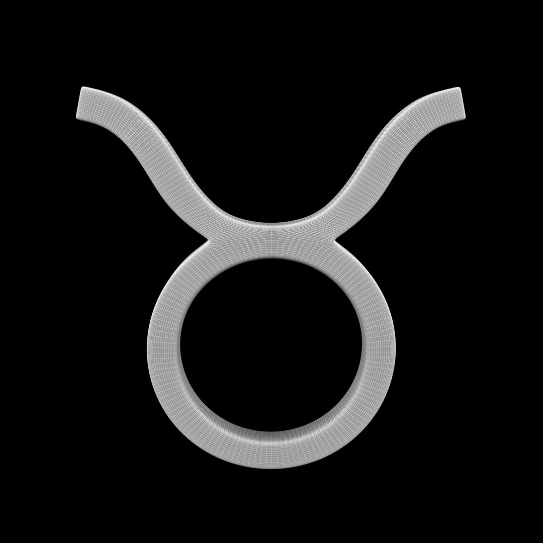 zodiac taurus sign 3d 3ds