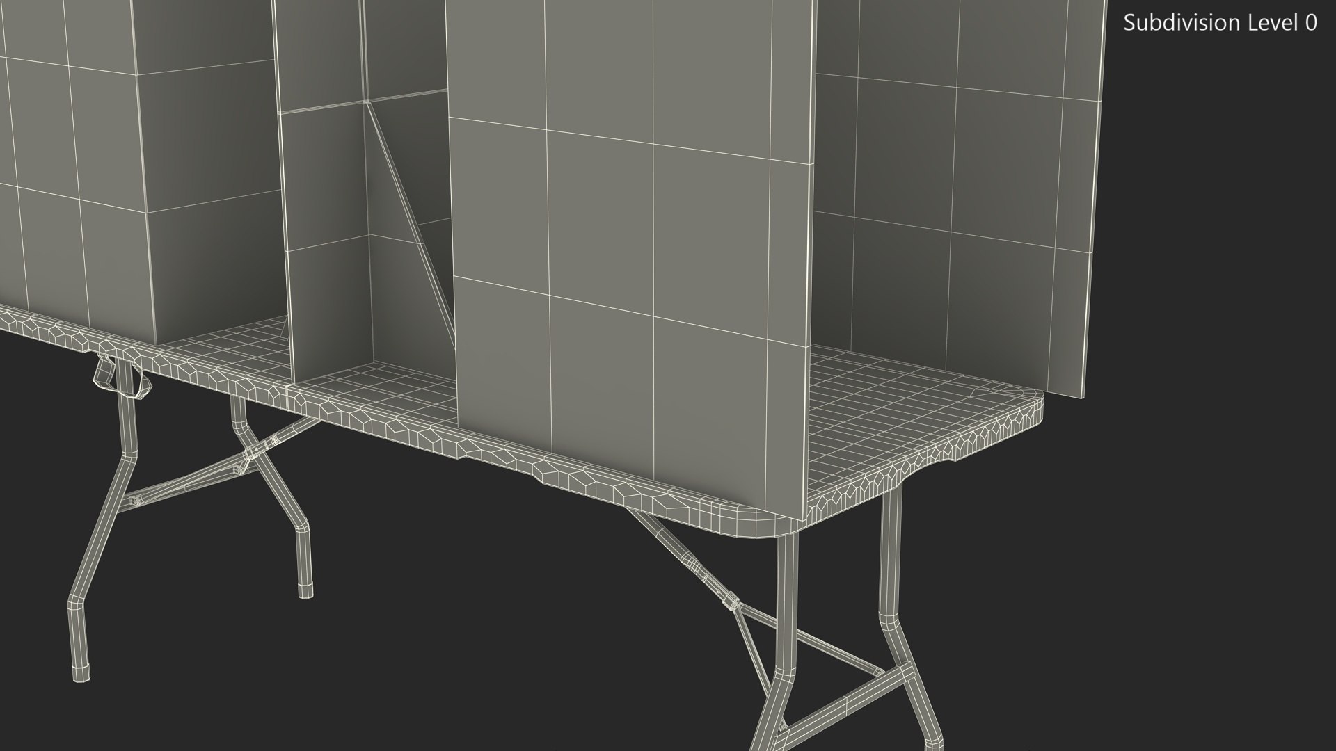 3D Voting Table With Partition Model - TurboSquid 2306893