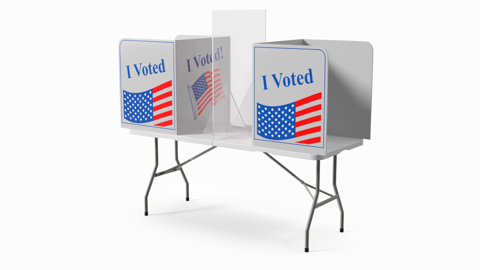 3D Voting Table With Partition Model - TurboSquid 2306893