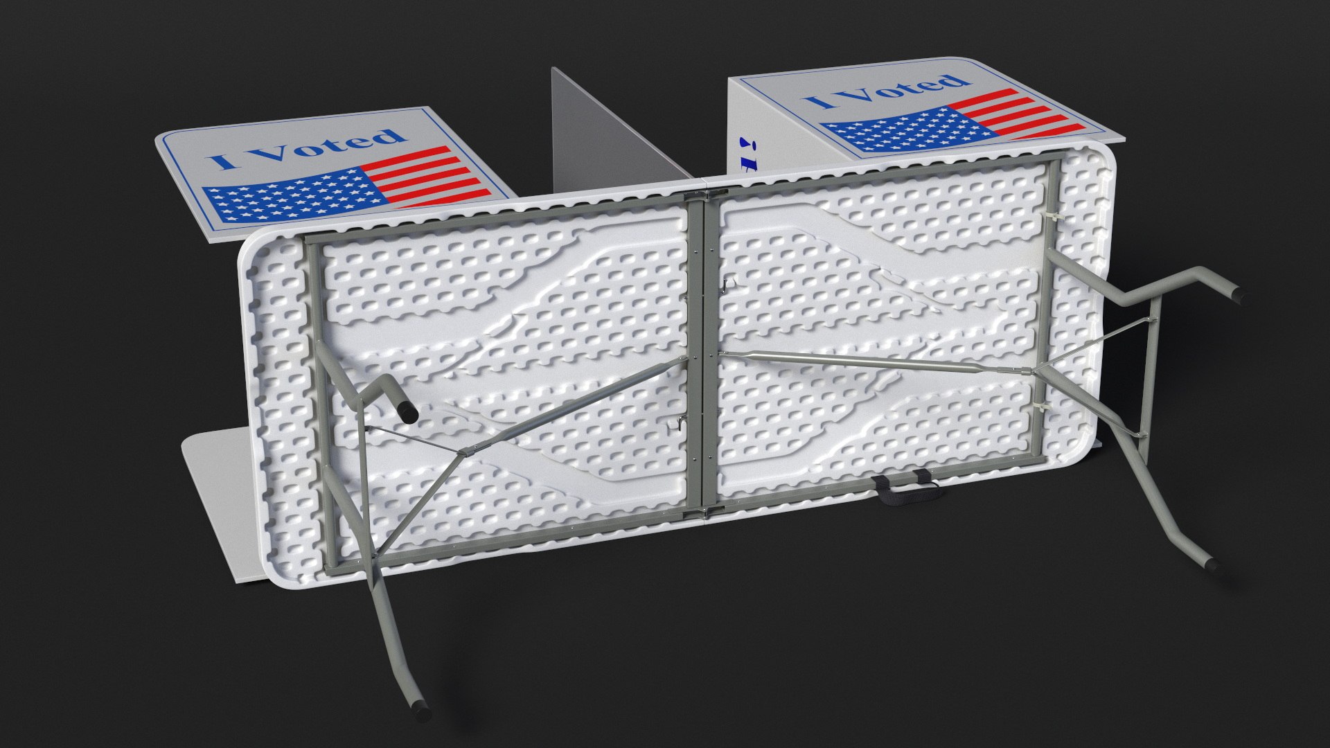 3D Voting Table With Partition Model - TurboSquid 2306893