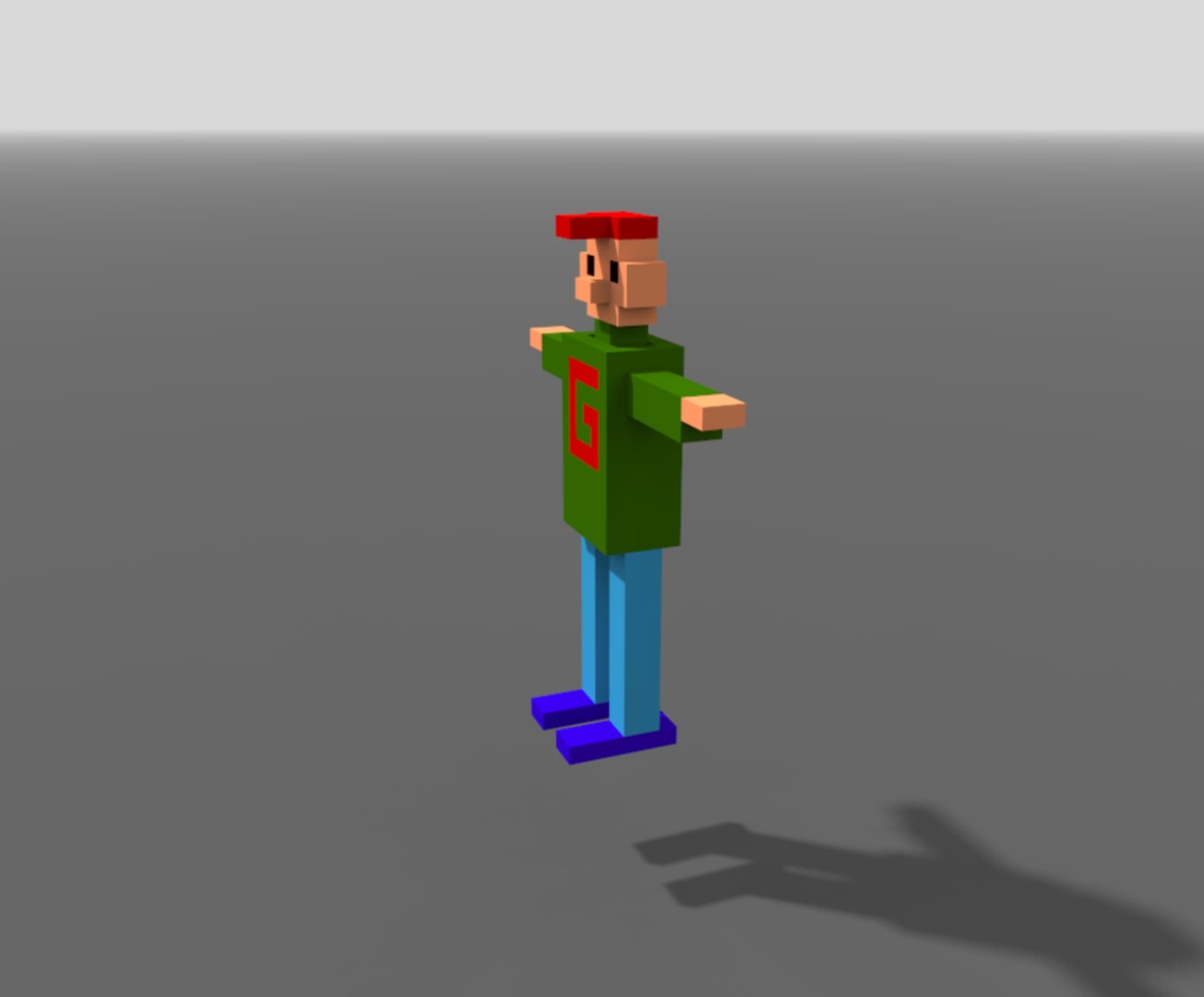 Man Gary Red Cap 3D - TurboSquid 1227681