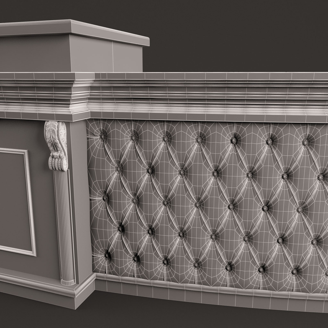 3d max reception desk