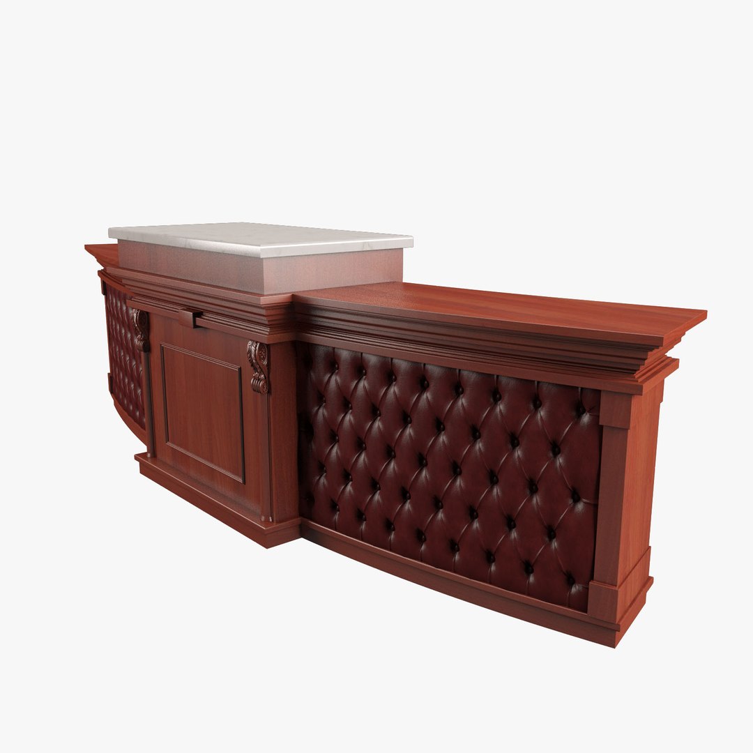 3d Max Reception Desk