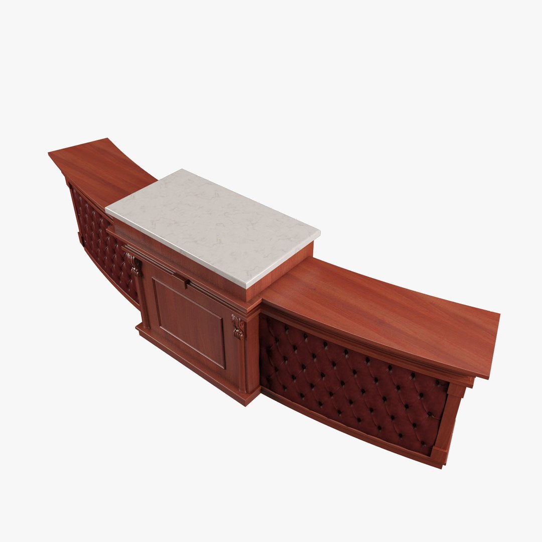 3d Max Reception Desk