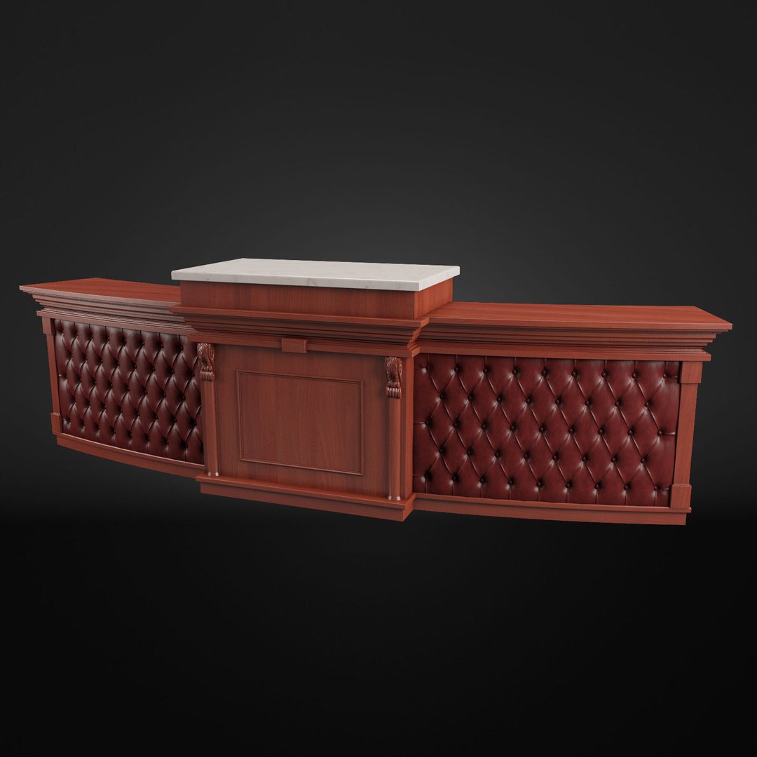3d Max Reception Desk