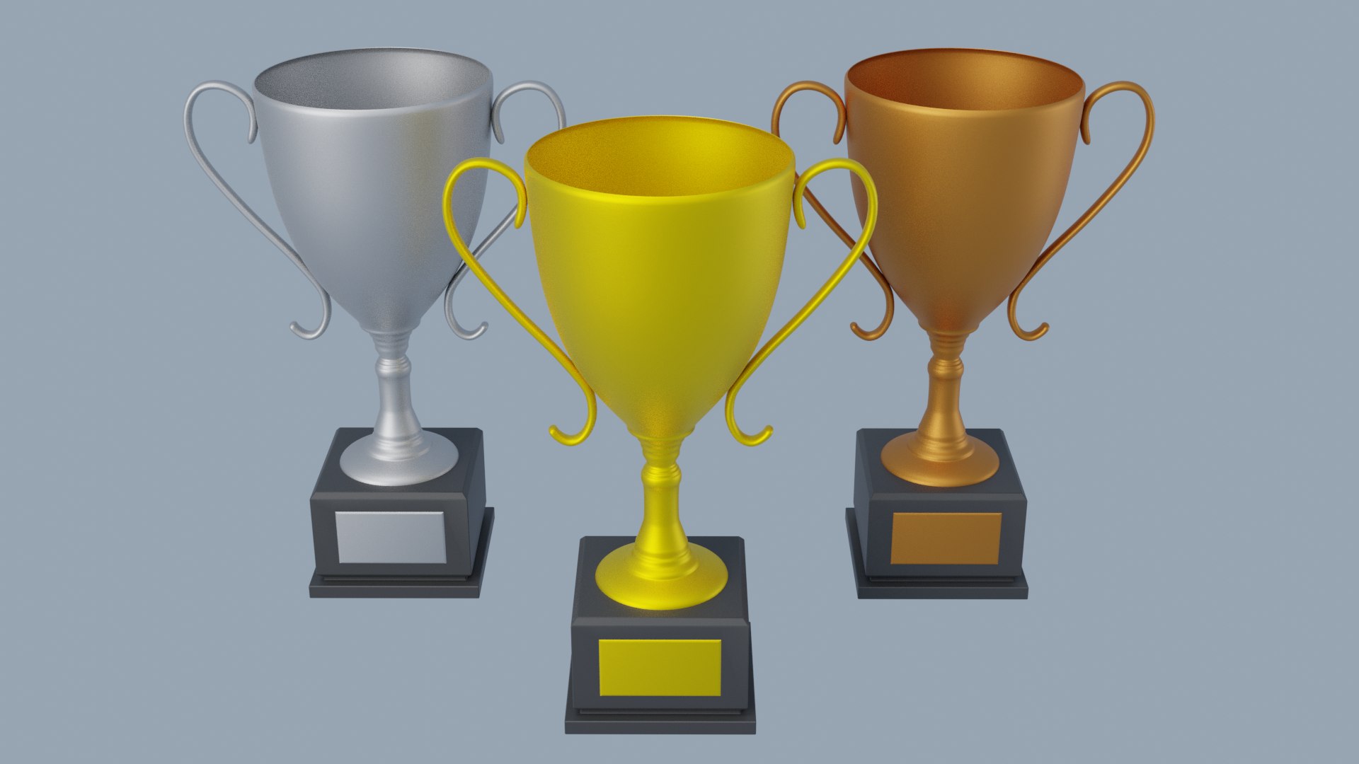 3D Cups Trophy Model - TurboSquid 2136316