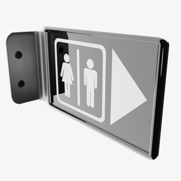 Toilet Sign 3D Models for Download | TurboSquid