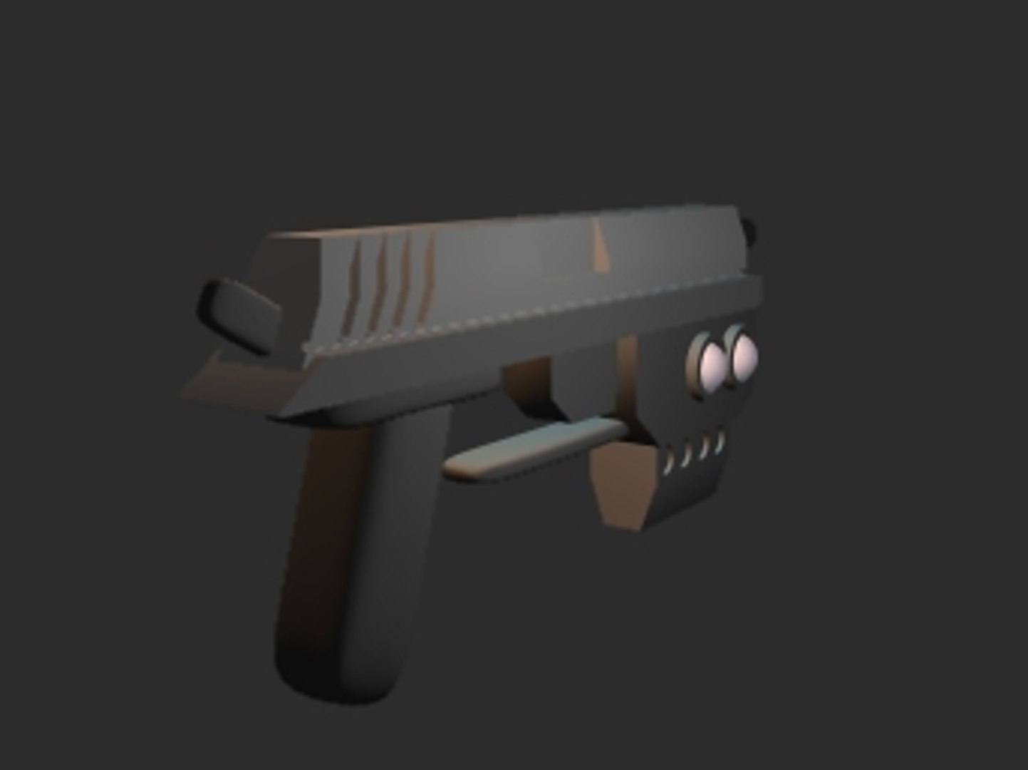 Truespace Futuristic Handgun