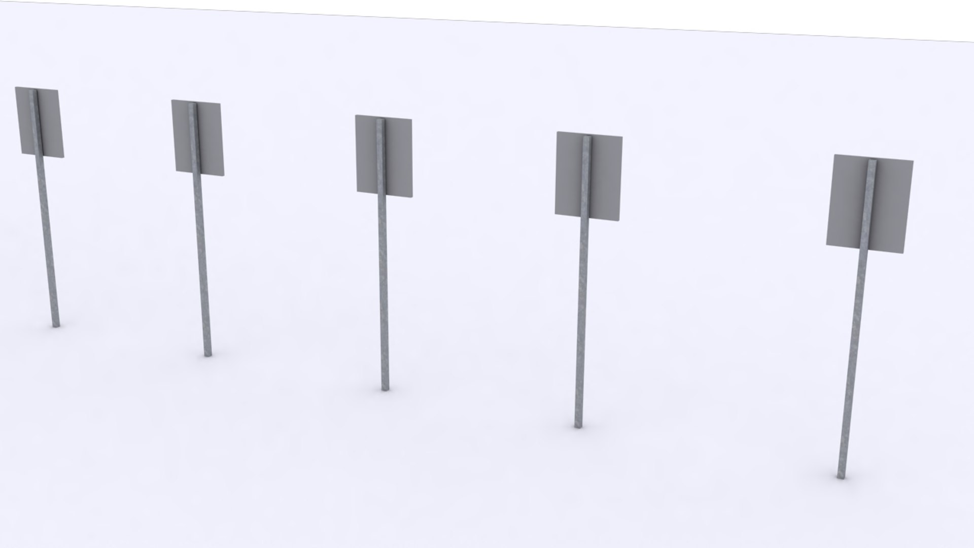 speed limit signs 3d model