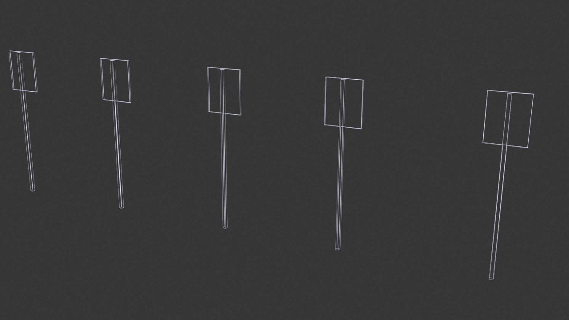 speed limit signs 3d model