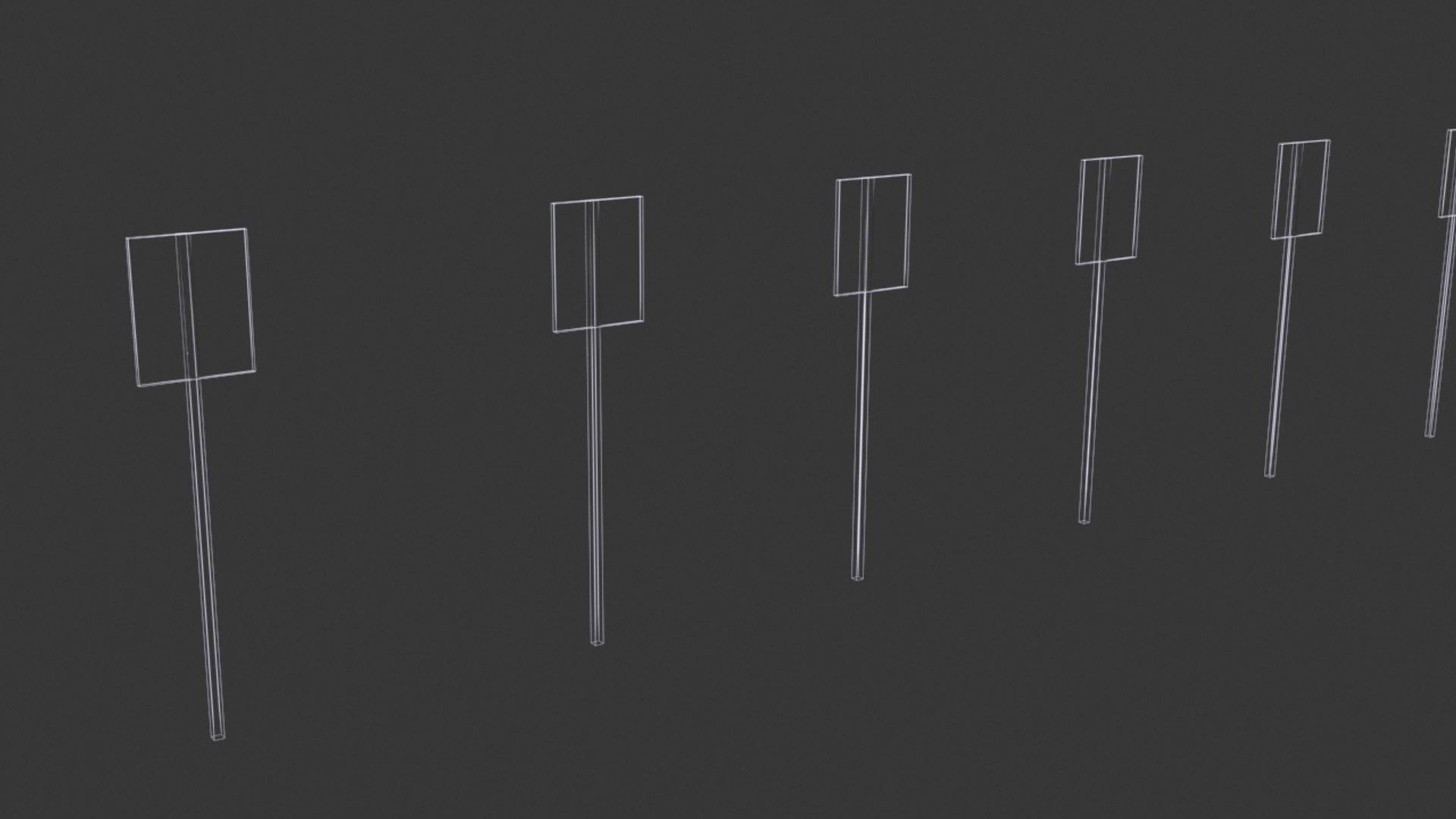 speed limit signs 3d model