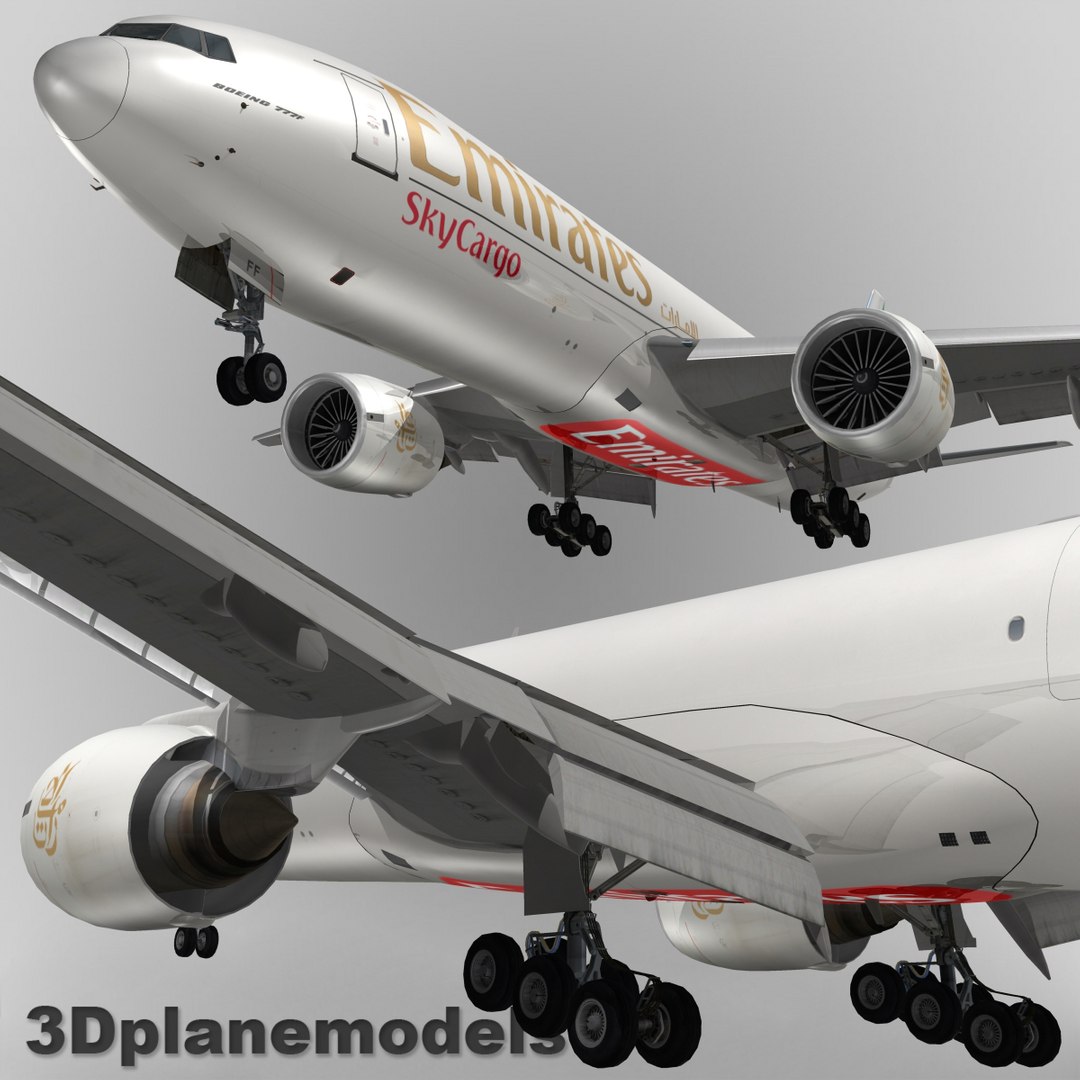 3d Boeing 777-200f Cargo