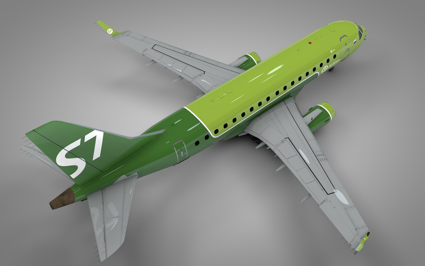 S7 Airlines Embraer170 L392 3D Model - TurboSquid 1467038