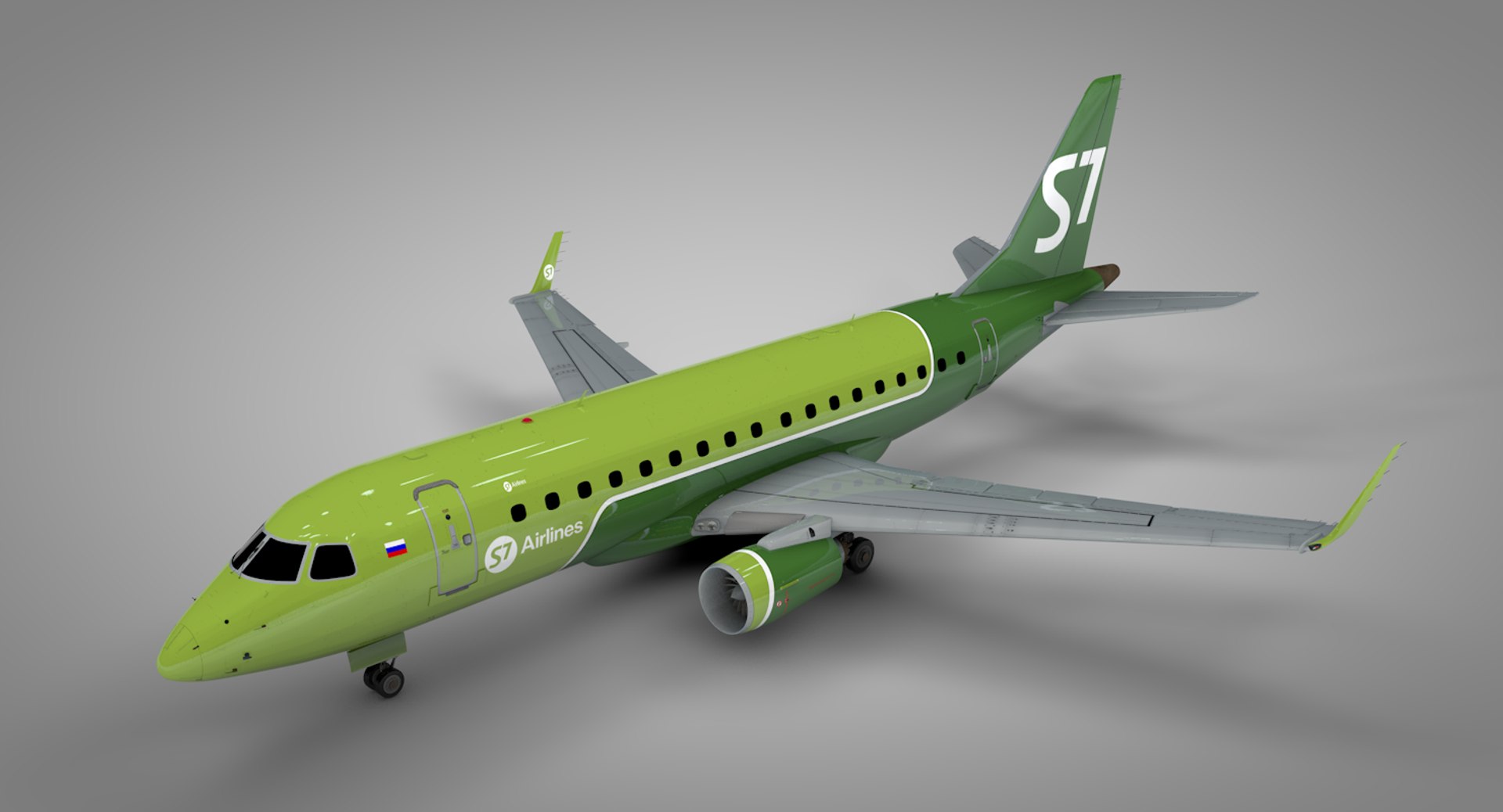 S7 Airlines Embraer170 L392 3D Model - TurboSquid 1467038