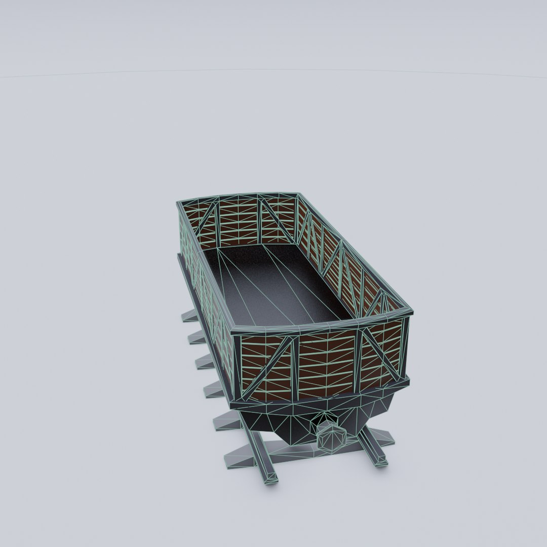 3D Freight Wagon Model - TurboSquid 1543812