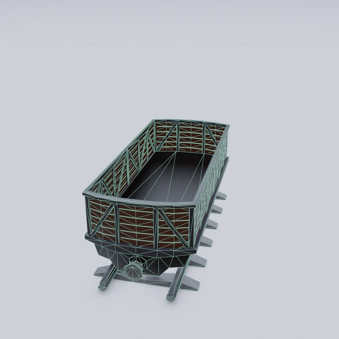 3D Freight Wagon Model - TurboSquid 1543812